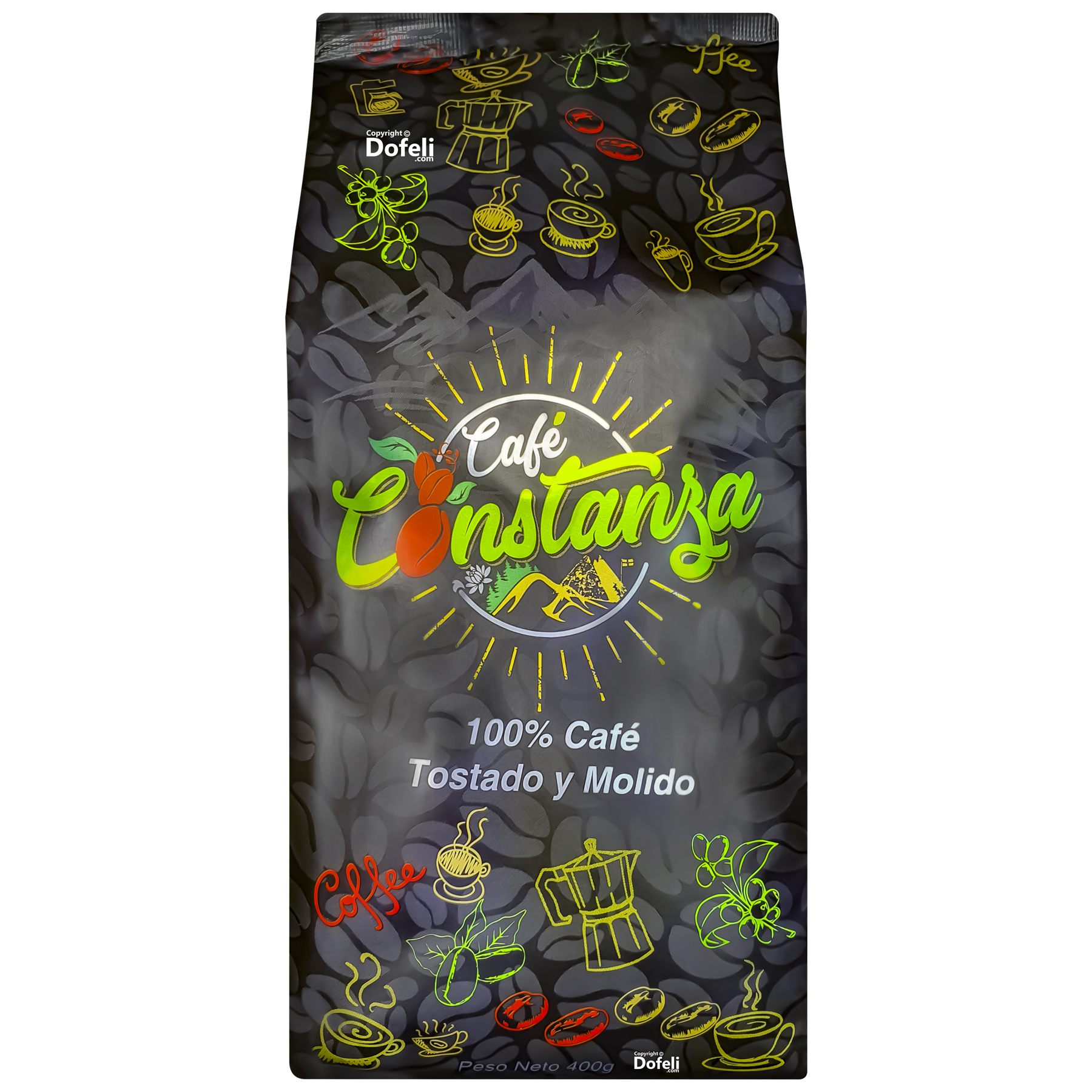 Constanza Dominican Ground Coffee Café Molido Dominicano 400 g | Dofeli